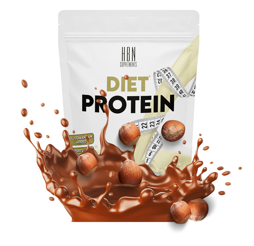 HBN Diet Protein - 700g Proteinpulver mit Glucomannan